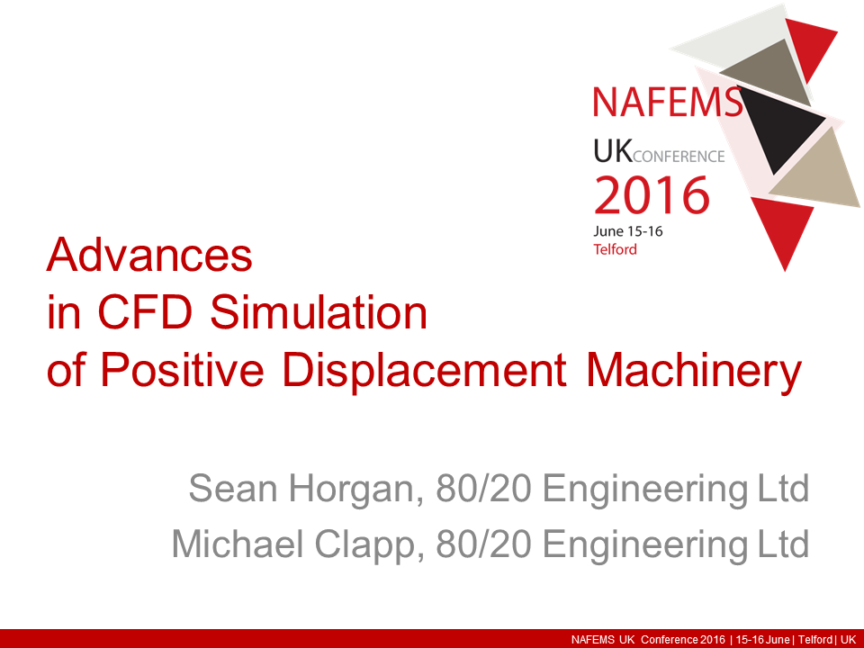 CFD for Positive Displacement Machinery - 8020Engineering