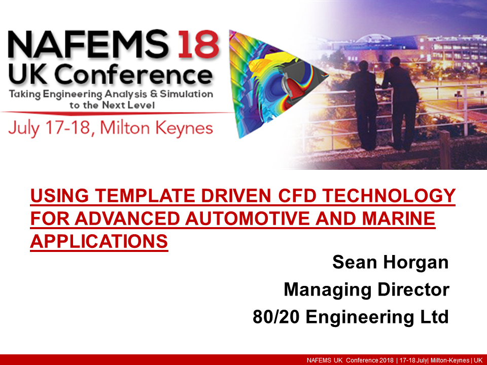 CFD engineer - Advanced Template Driven CFD - 80/20 Engineering